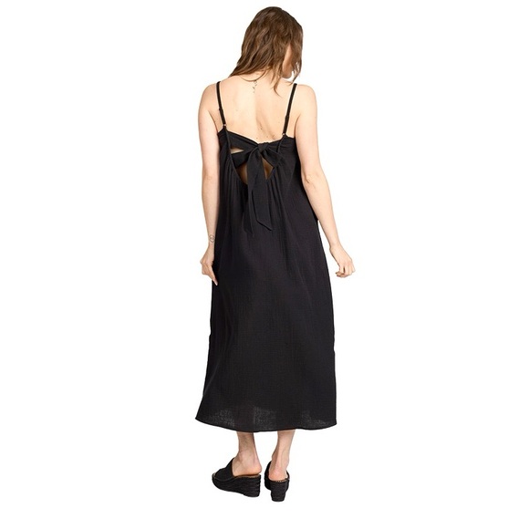 Sol Angeles | Dresses | Nwt Sol Angeles Gauzy Black Maxi Dress Xss ...